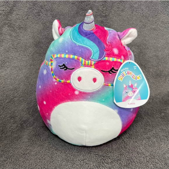 Squishmallows | Toys | Nwt 8 Kimia Unicorn With Glasses Squishmallow ...